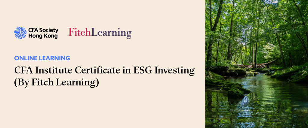 Online Learning - CFA Institute Certificate in ESG Investing (By Fitch ...